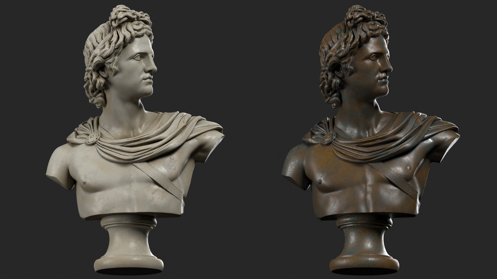 Bust Apollo 3d Model