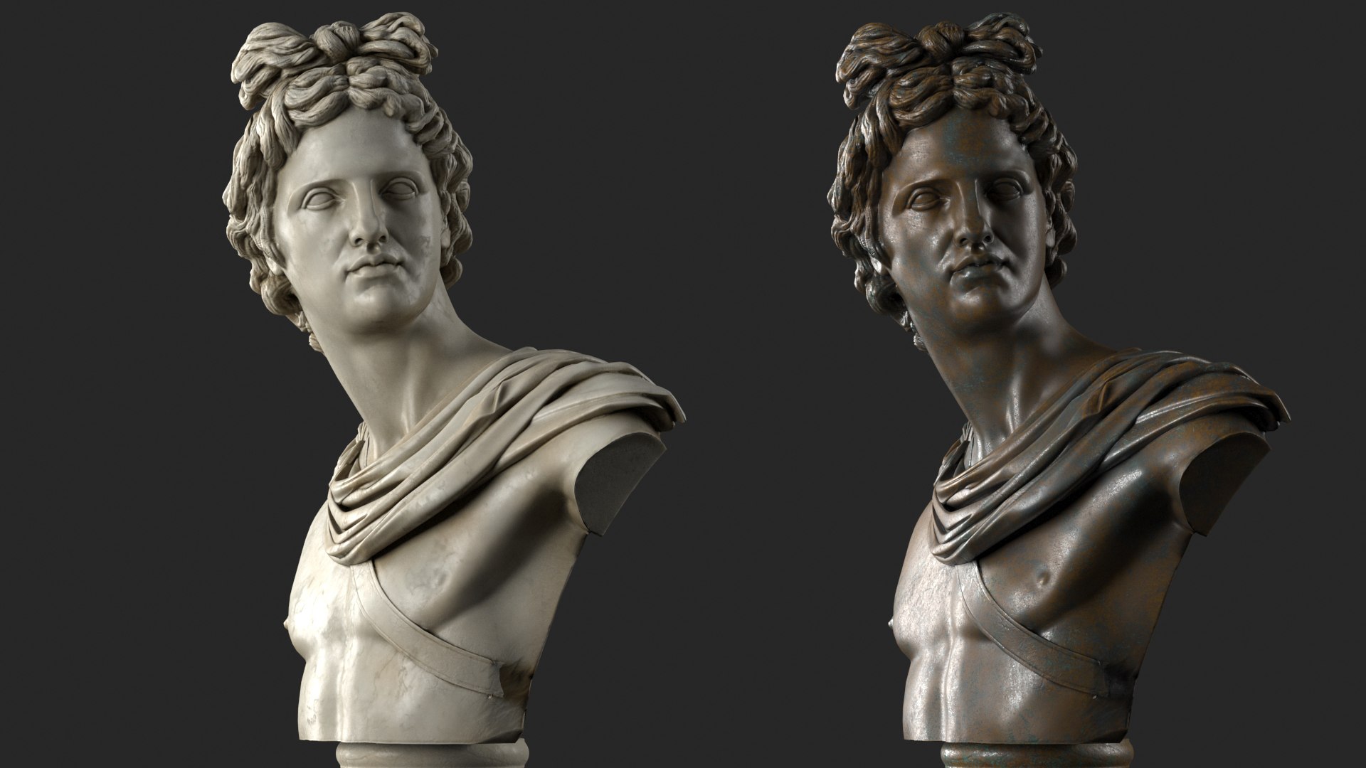 Bust Apollo 3d Model