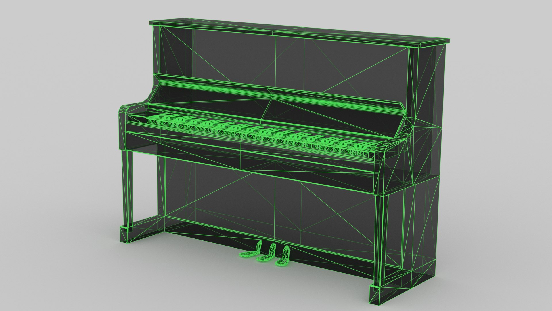 Upright Piano model - TurboSquid 1983669