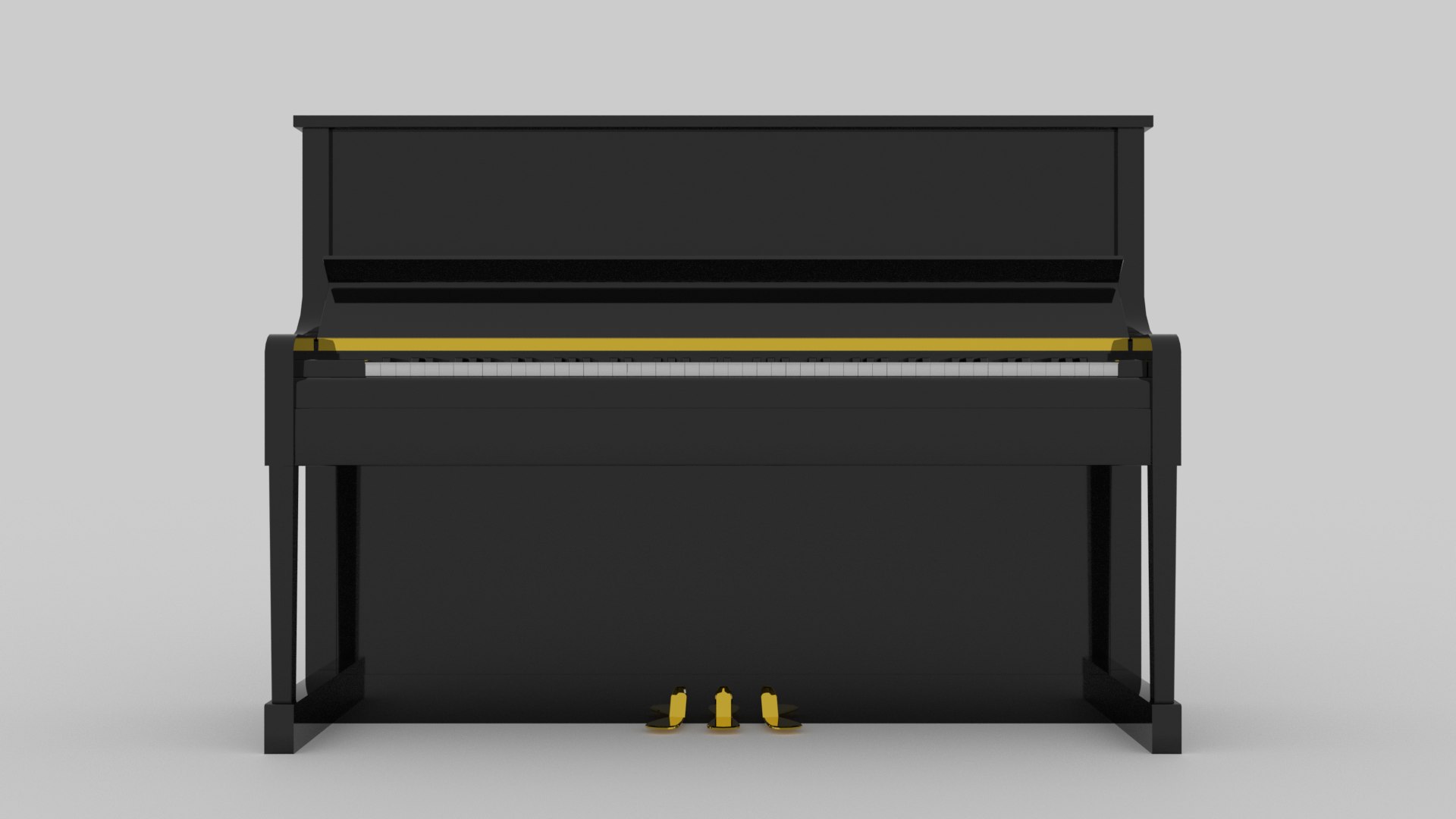 Upright Piano model - TurboSquid 1983669