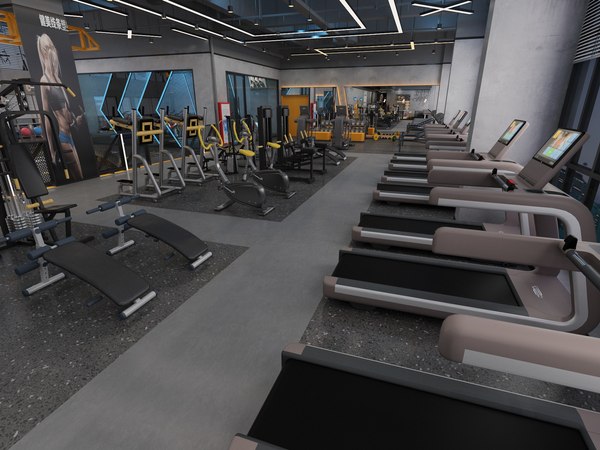 Industrial Loft Gym 3D model - TurboSquid 1910157