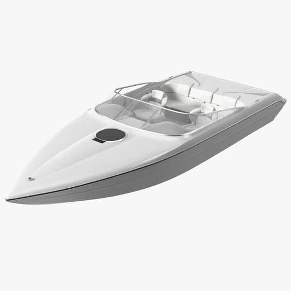 White Deck Boat 3D 모델 - TurboSquid 2114725