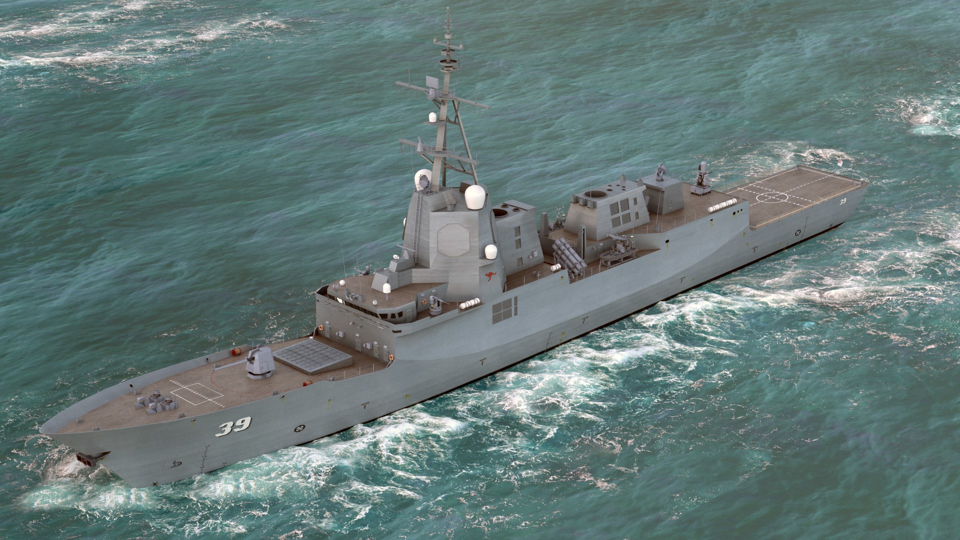 Hmas hobart ships 3D - TurboSquid 1550805
