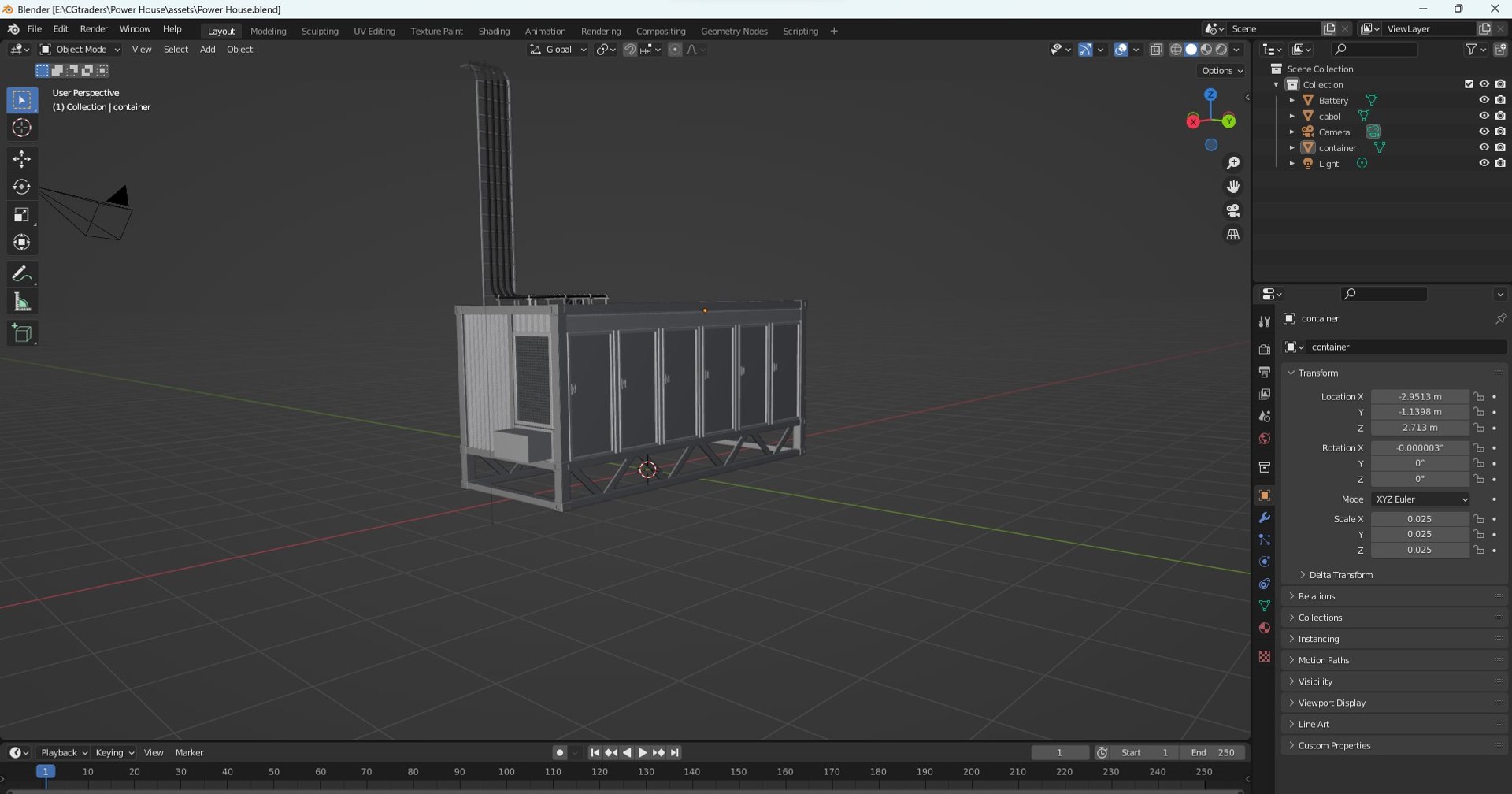 Portable Container Power House System Model - TurboSquid 2030406