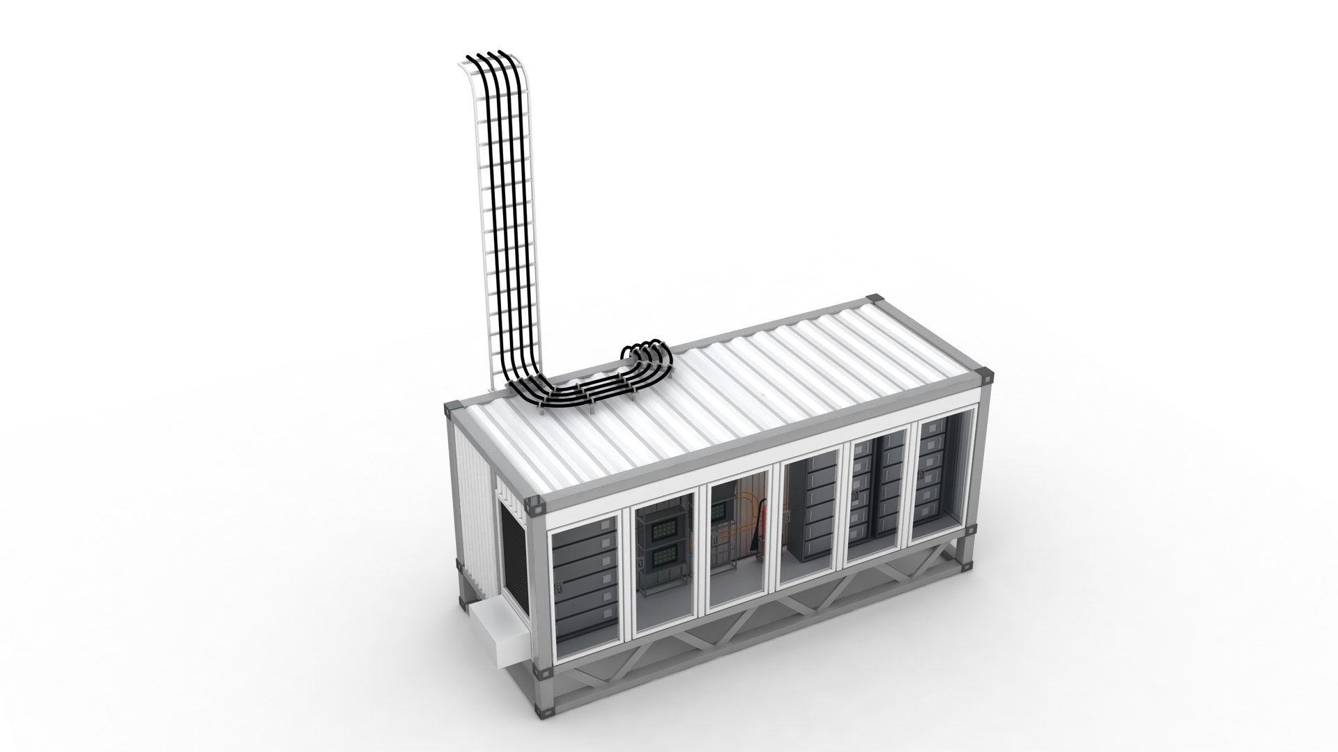 Portable Container Power House System Model - TurboSquid 2030406