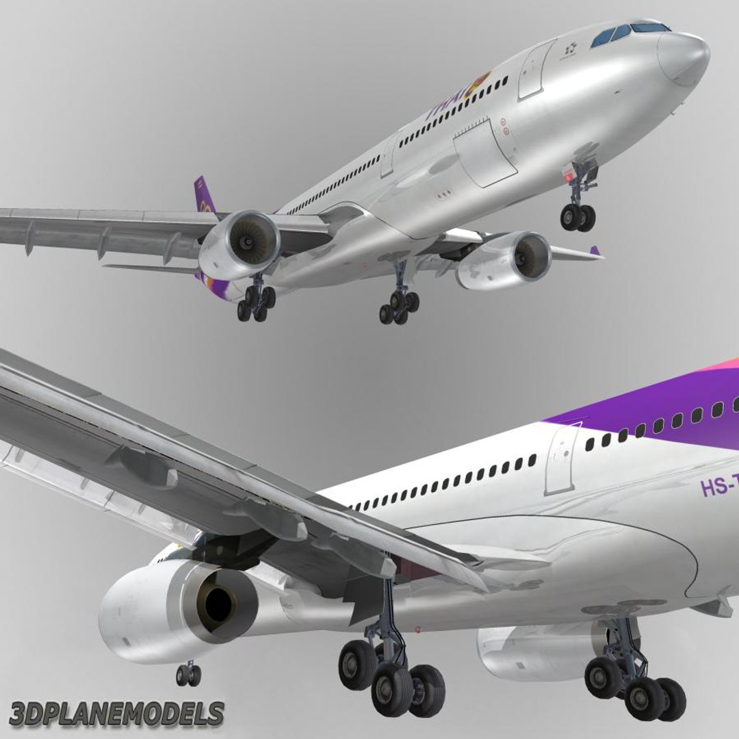 Airbus A330-300 3d Model
