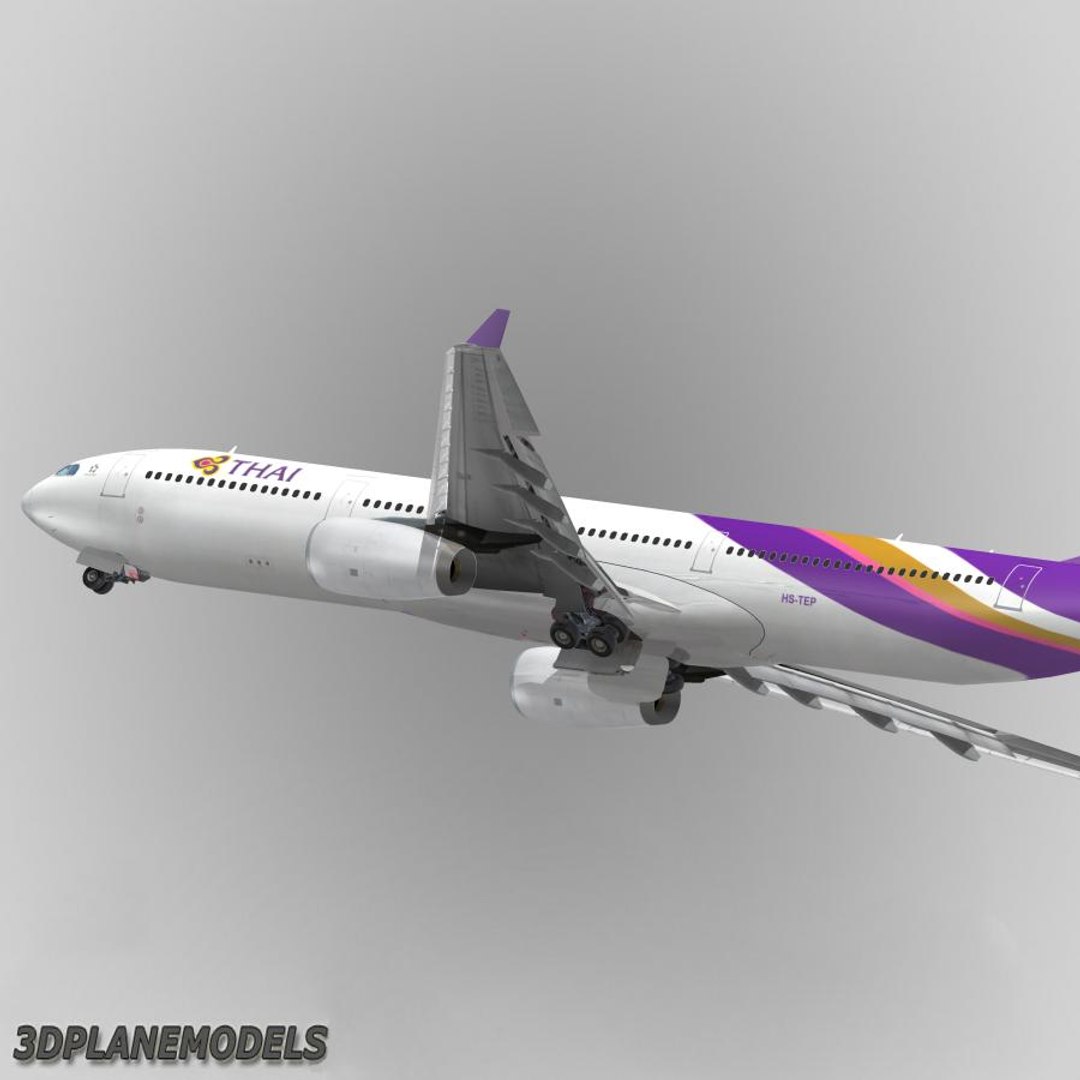 Airbus A330-300 3d Model