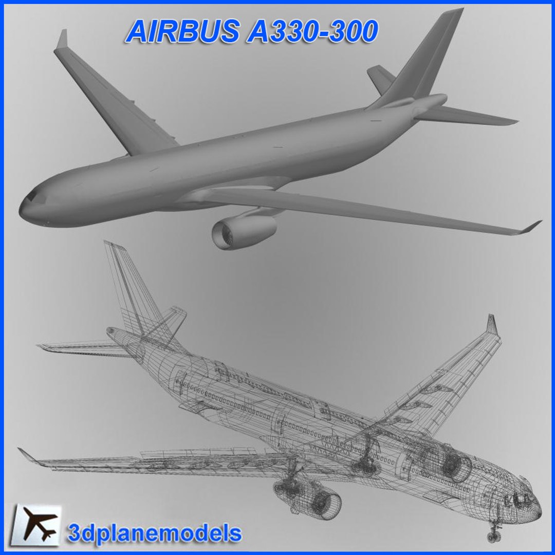 Airbus A330-300 3d Model