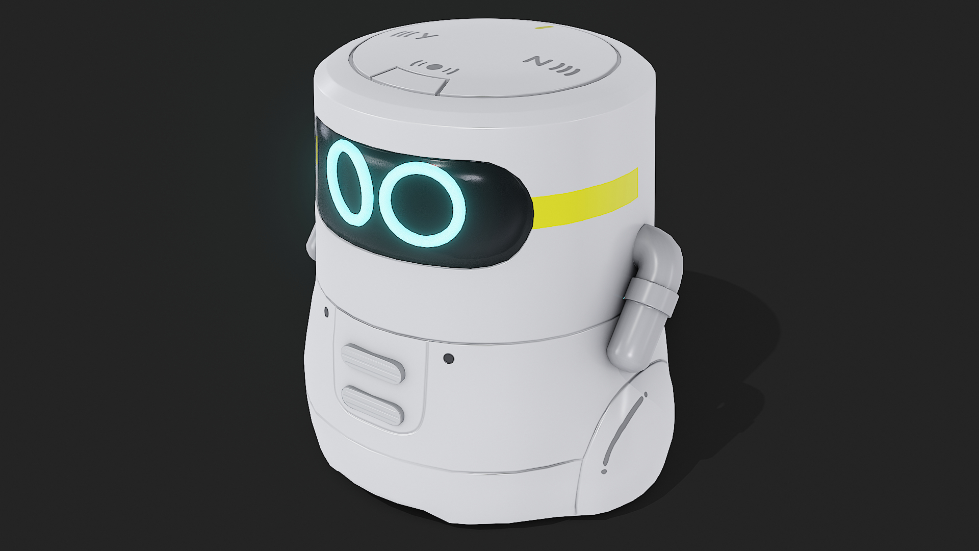 White Modern Smart Robot Toy 3D model - TurboSquid 2122941
