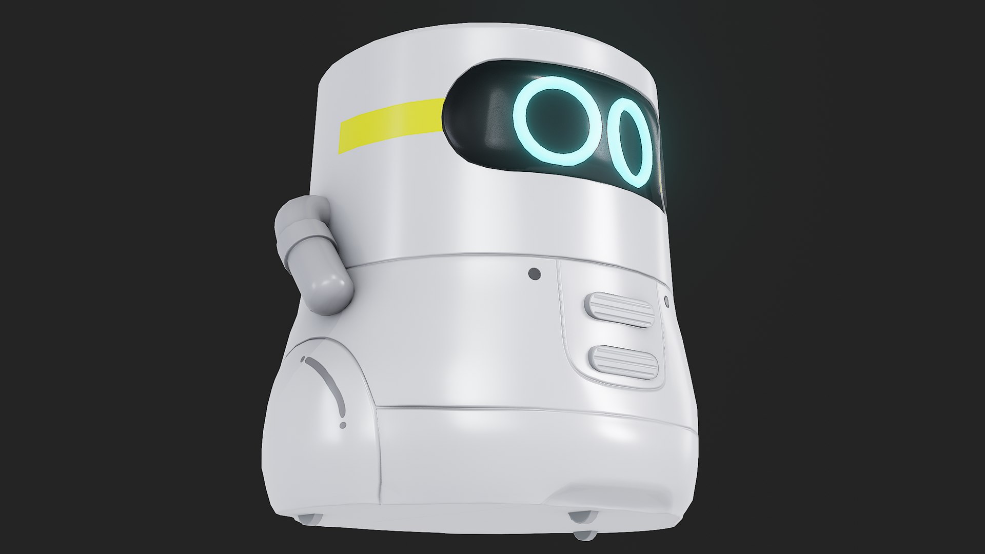 White Modern Smart Robot Toy 3D model - TurboSquid 2122941
