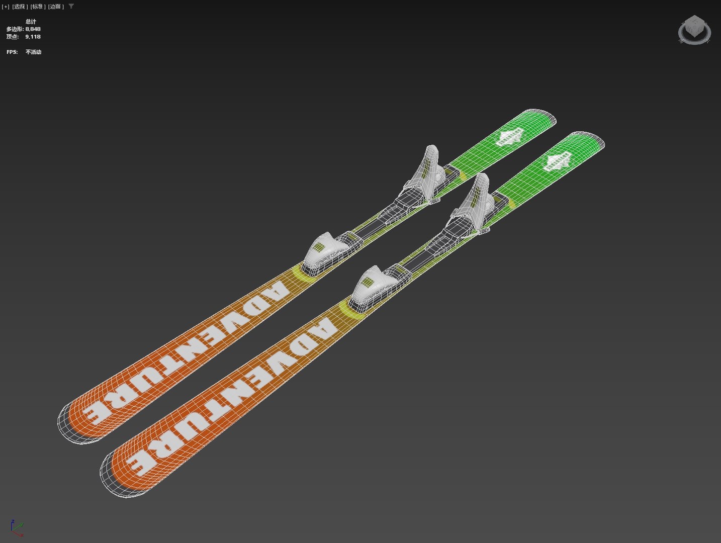 Skis 3D Model - TurboSquid 2245355