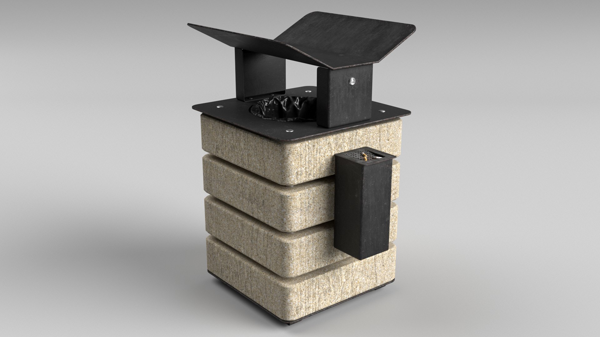 Street Bin 3D Model - TurboSquid 2122383