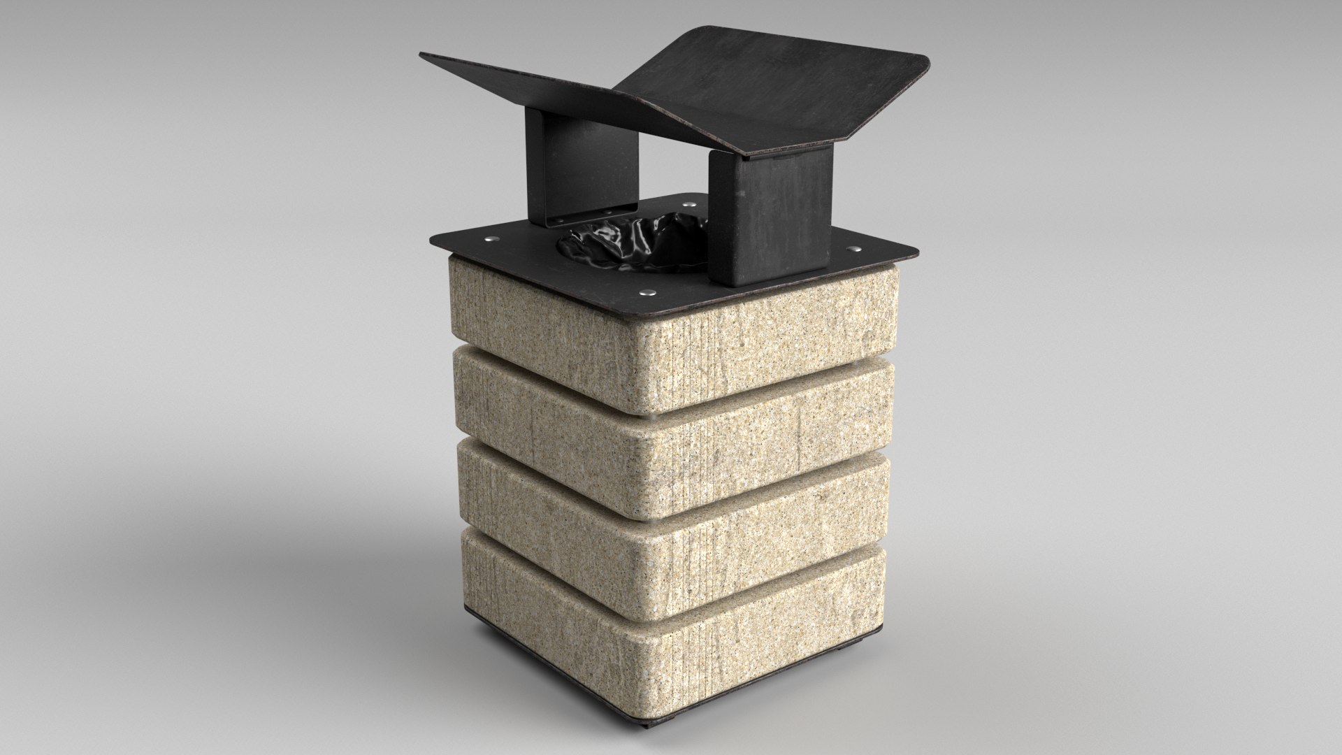 Street Bin 3D Model - TurboSquid 2122383
