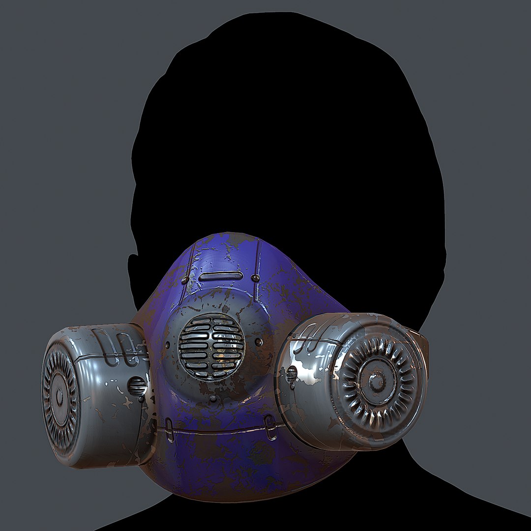 3D Gas Mask Respirator Scifi Futuristic 3D Model - TurboSquid 1743744