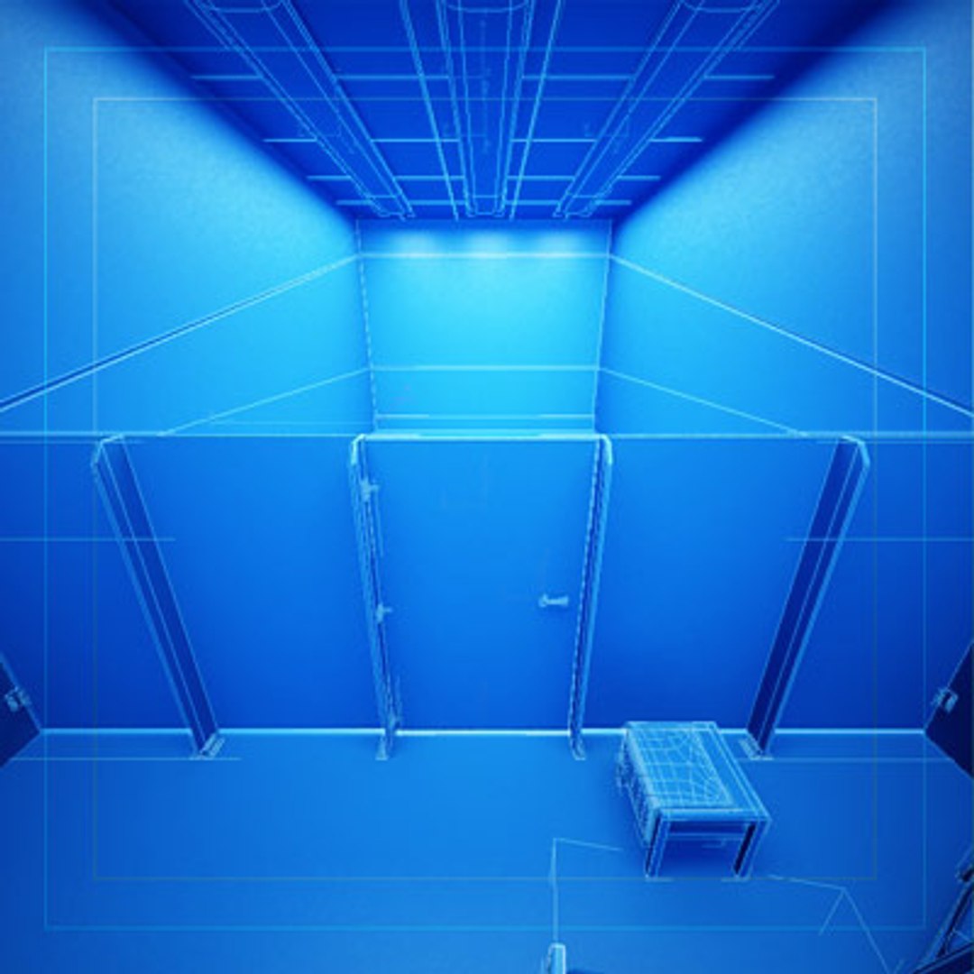 international squash court 3d model
