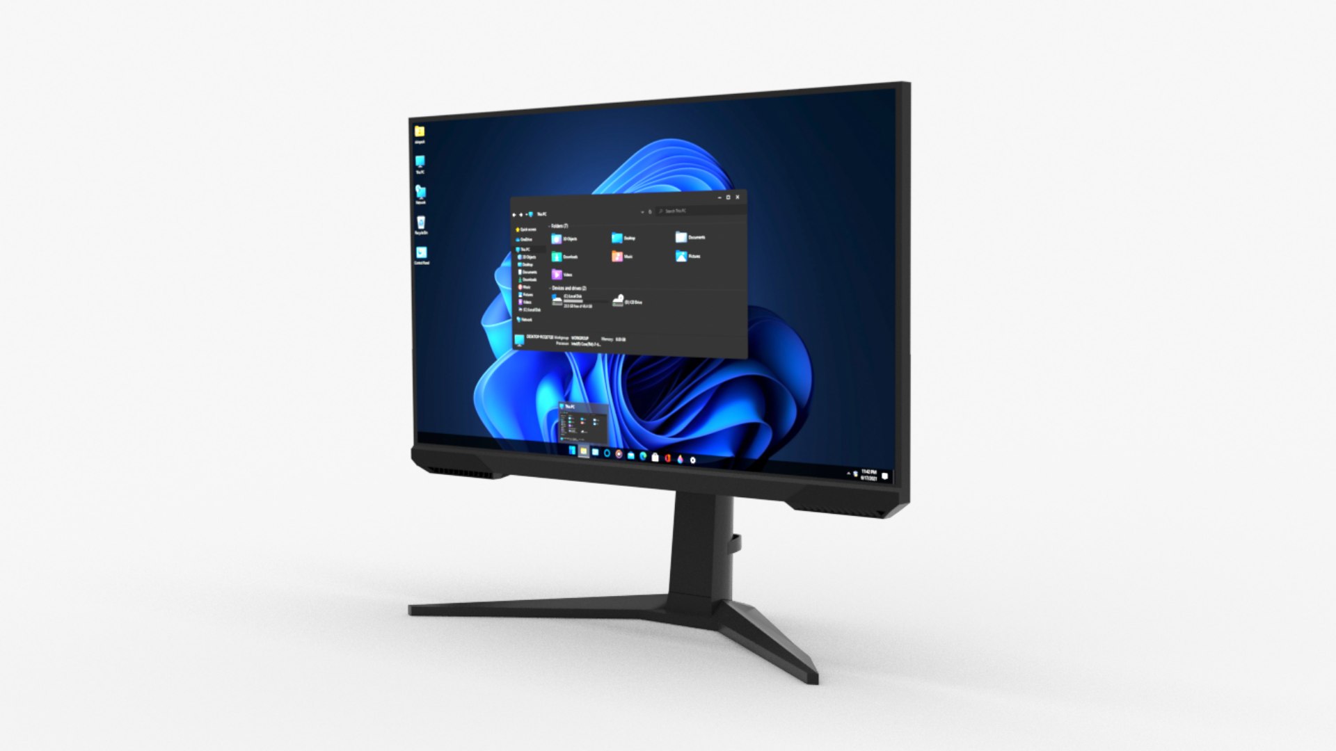 3D Gaming Monitor- Samsung Odyssey G3 - TurboSquid 2212104
