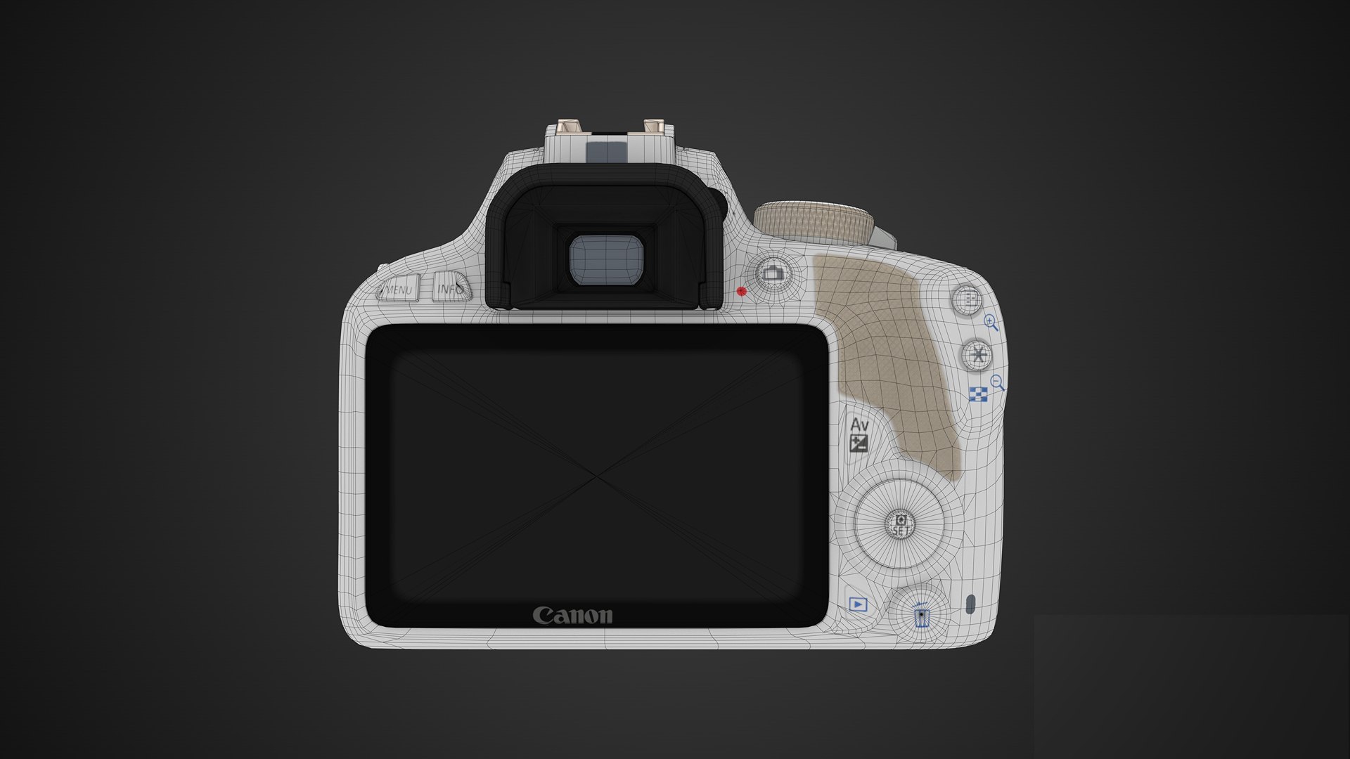 3D model Game Ready Canon DSLR Camera - TurboSquid 2091941