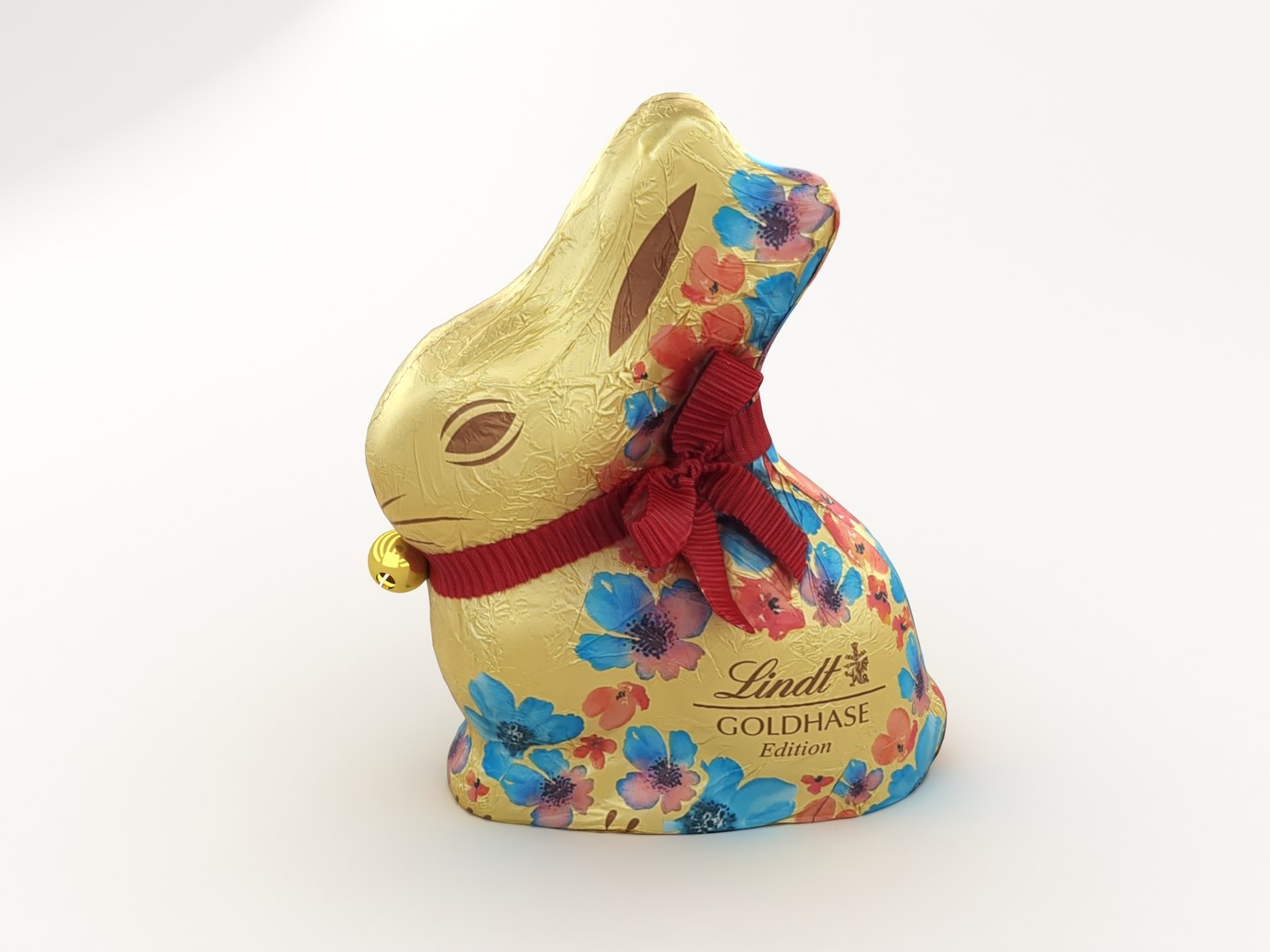 3D Lindt Chocolate Bunny 001 Model - TurboSquid 1448578
