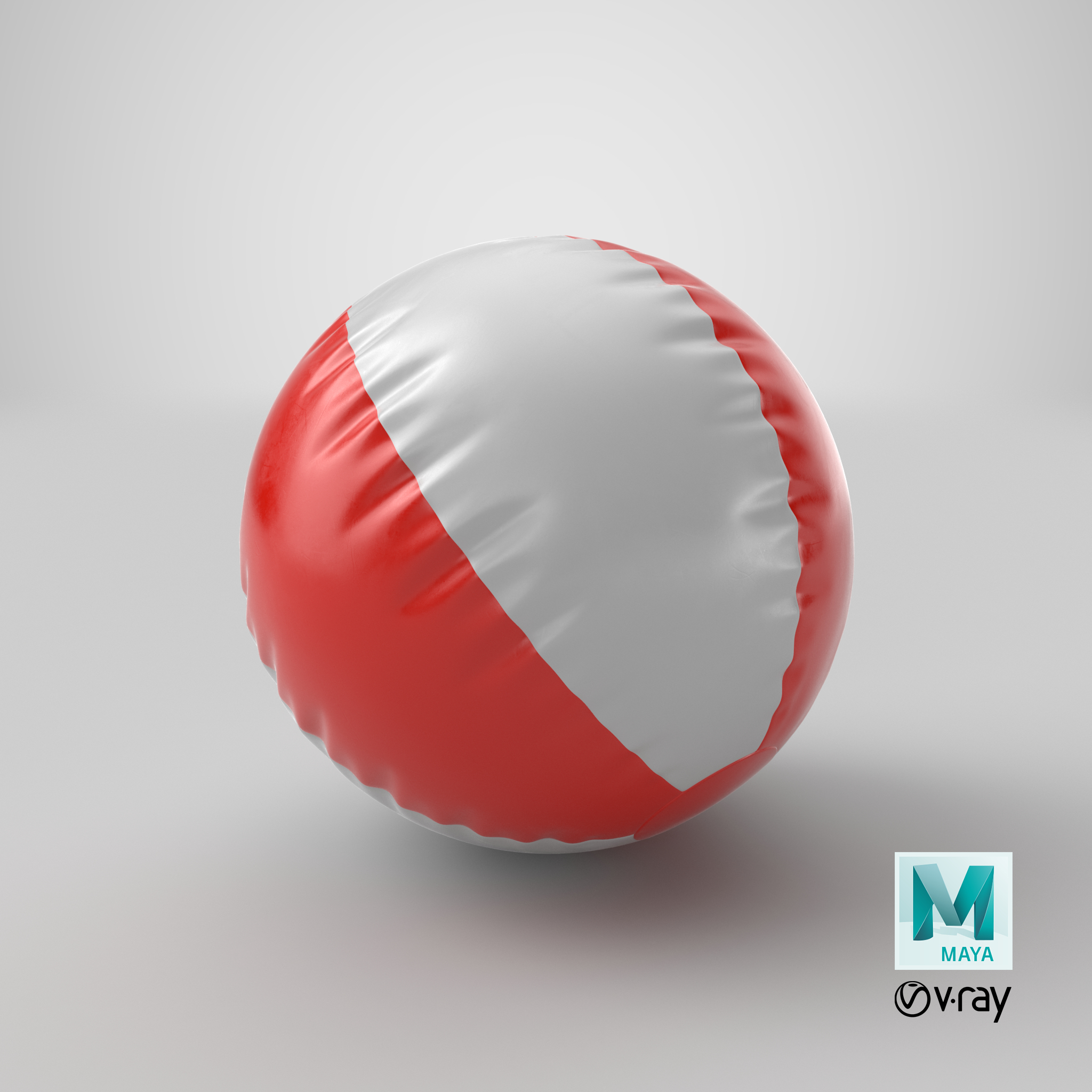 3d model beach ball beachball