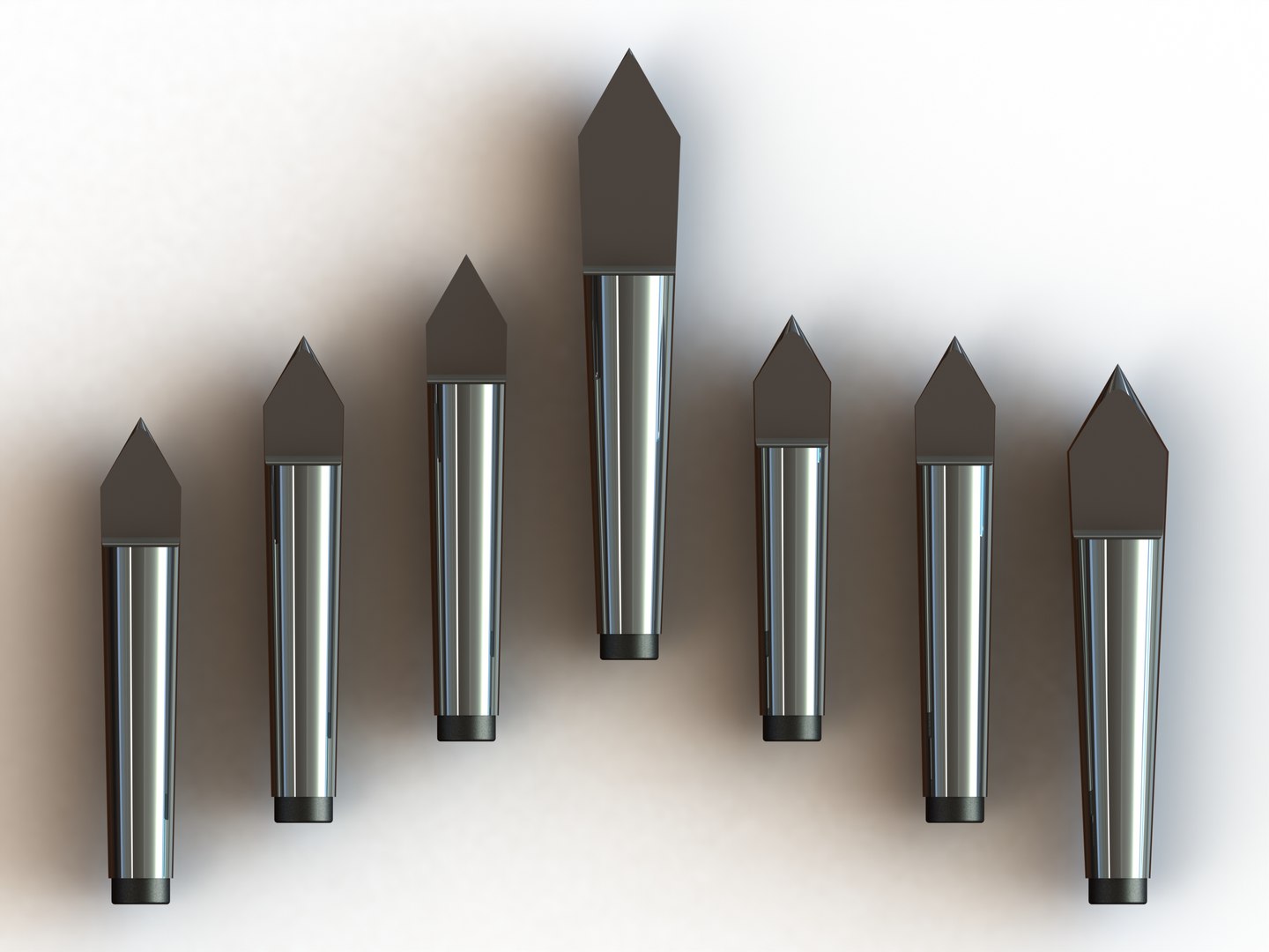 3D Half Dead Center MT3 4 Lathe Centre Set - TurboSquid 2176291