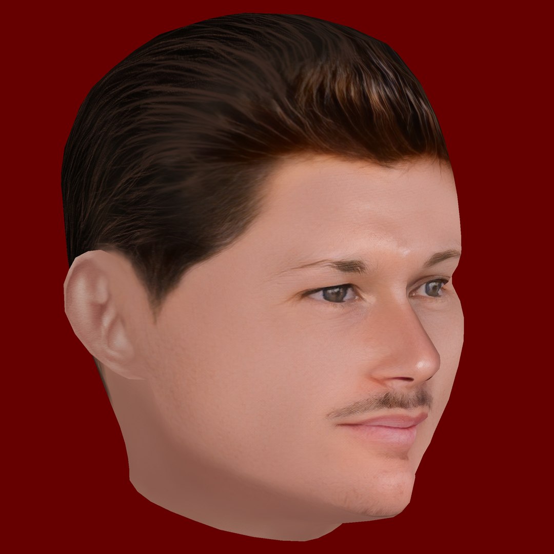 3D Model Fran Garcia Head - Low Poly Head For Game - TurboSquid 2204696