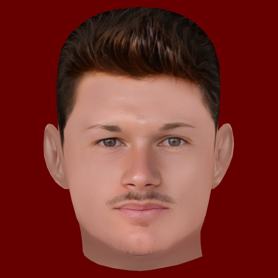 3D Model Fran Garcia Head - Low Poly Head For Game - TurboSquid 2204696