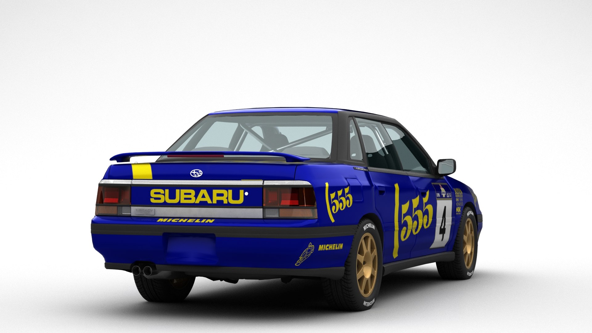 3D Model Subaru Legacy RS Rally 1990 - TurboSquid 2011539