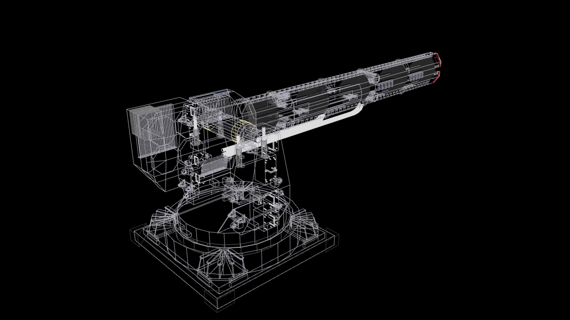 Particle Gun Turret 3d Model