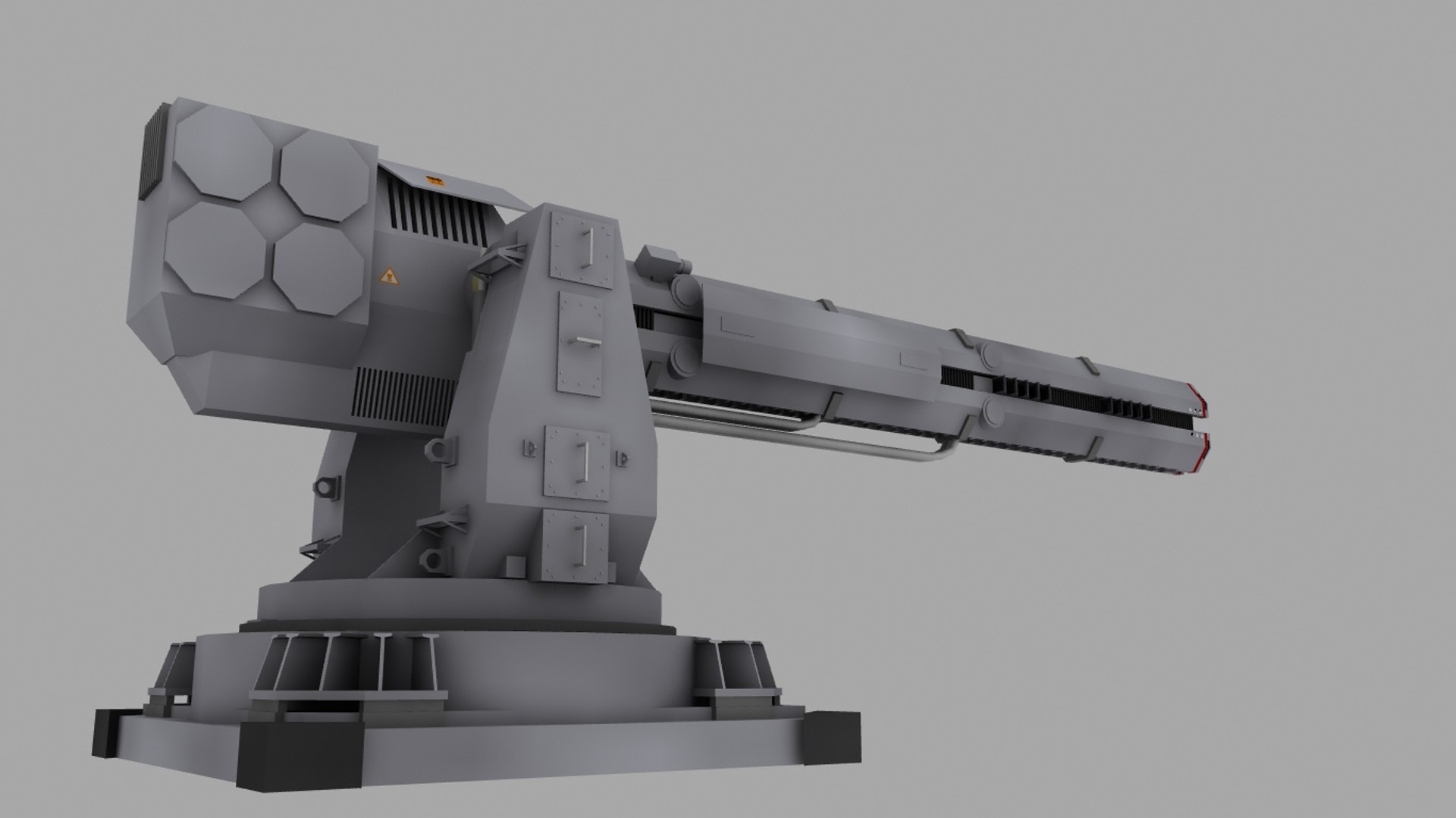 Particle Gun Turret 3d Model