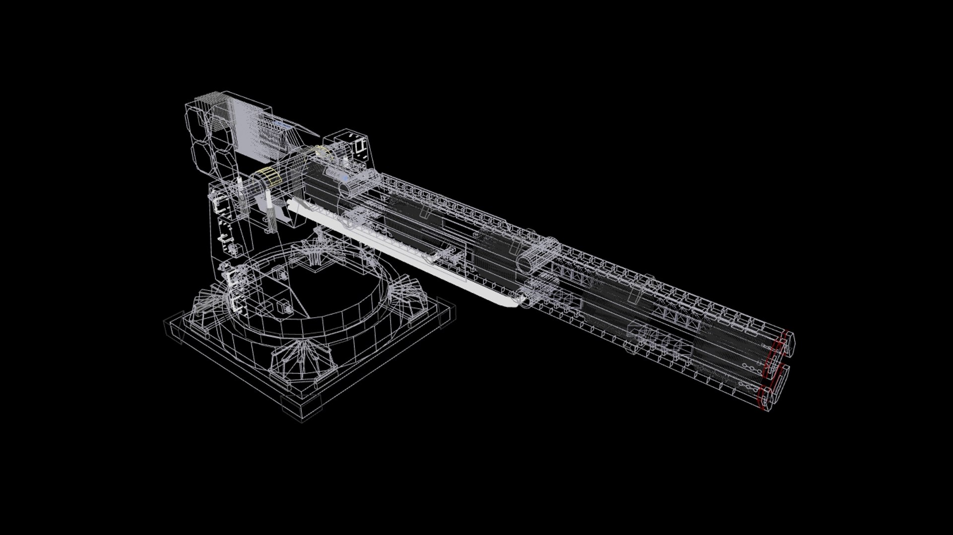 Particle Gun Turret 3d Model