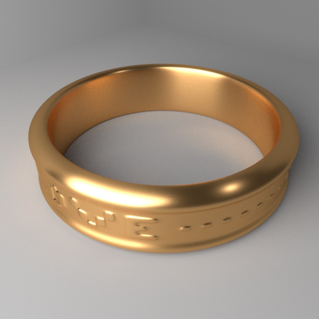 3D Gold Ring 2 Model - TurboSquid 1598788