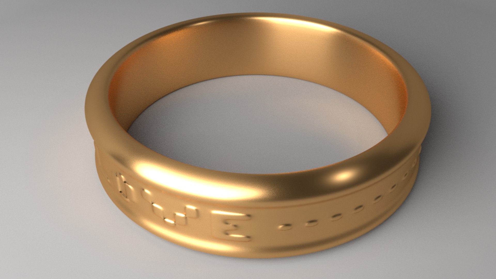 3D Gold Ring 2 Model - TurboSquid 1598788