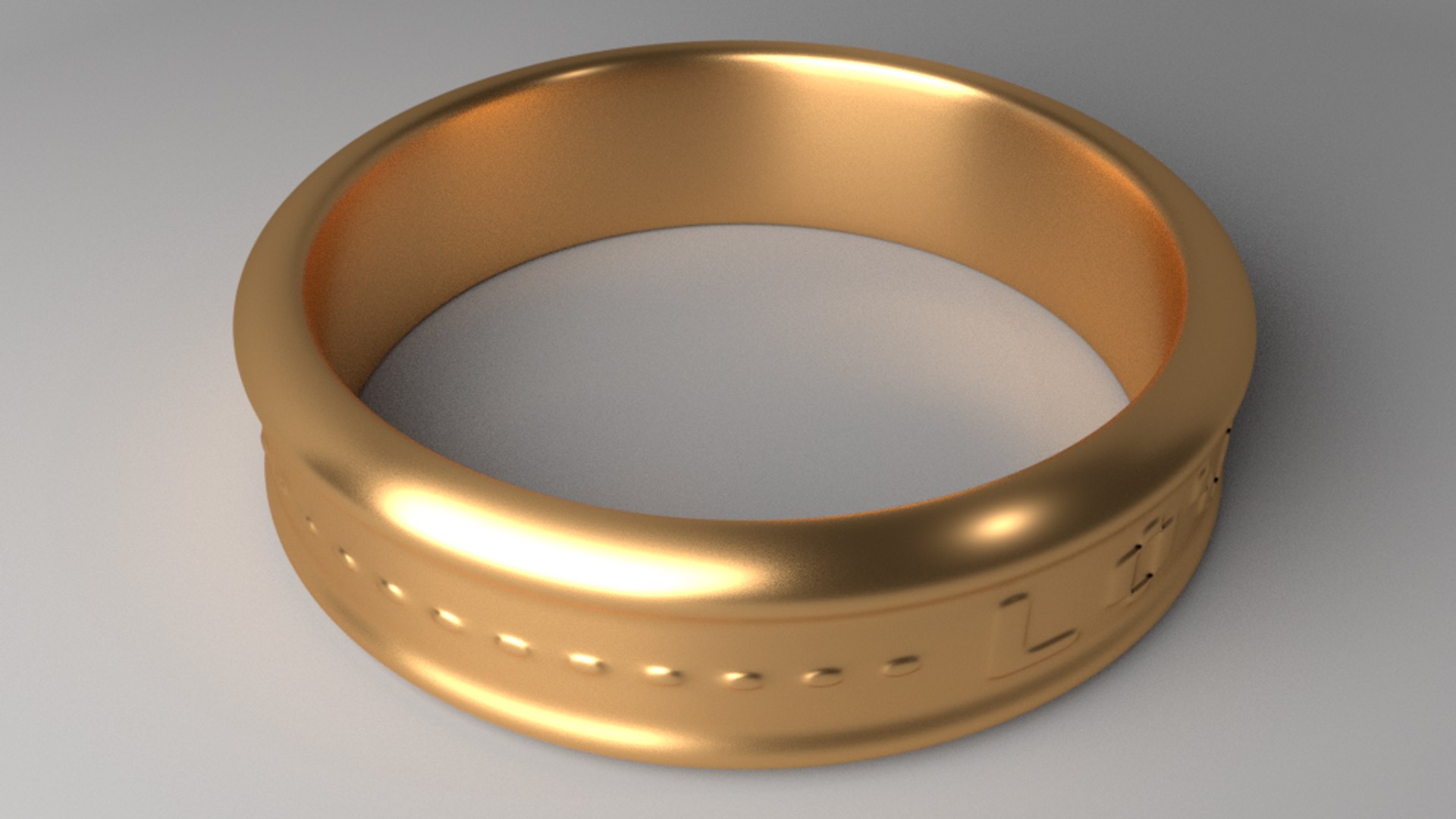 3D Gold Ring 2 Model - TurboSquid 1598788