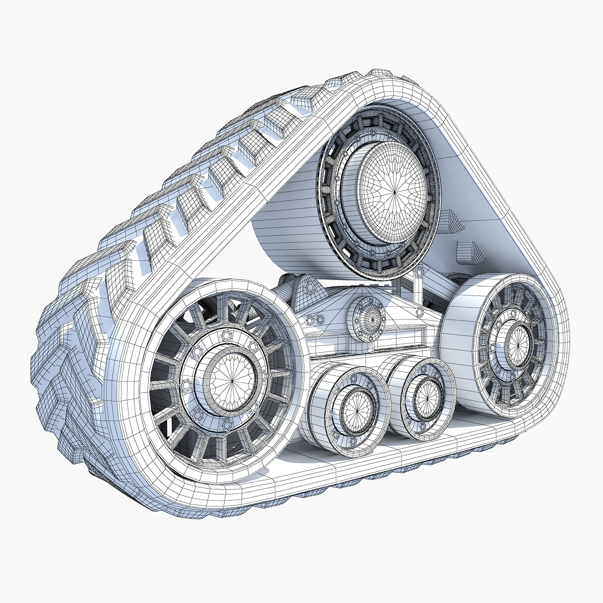 3d crawler track model