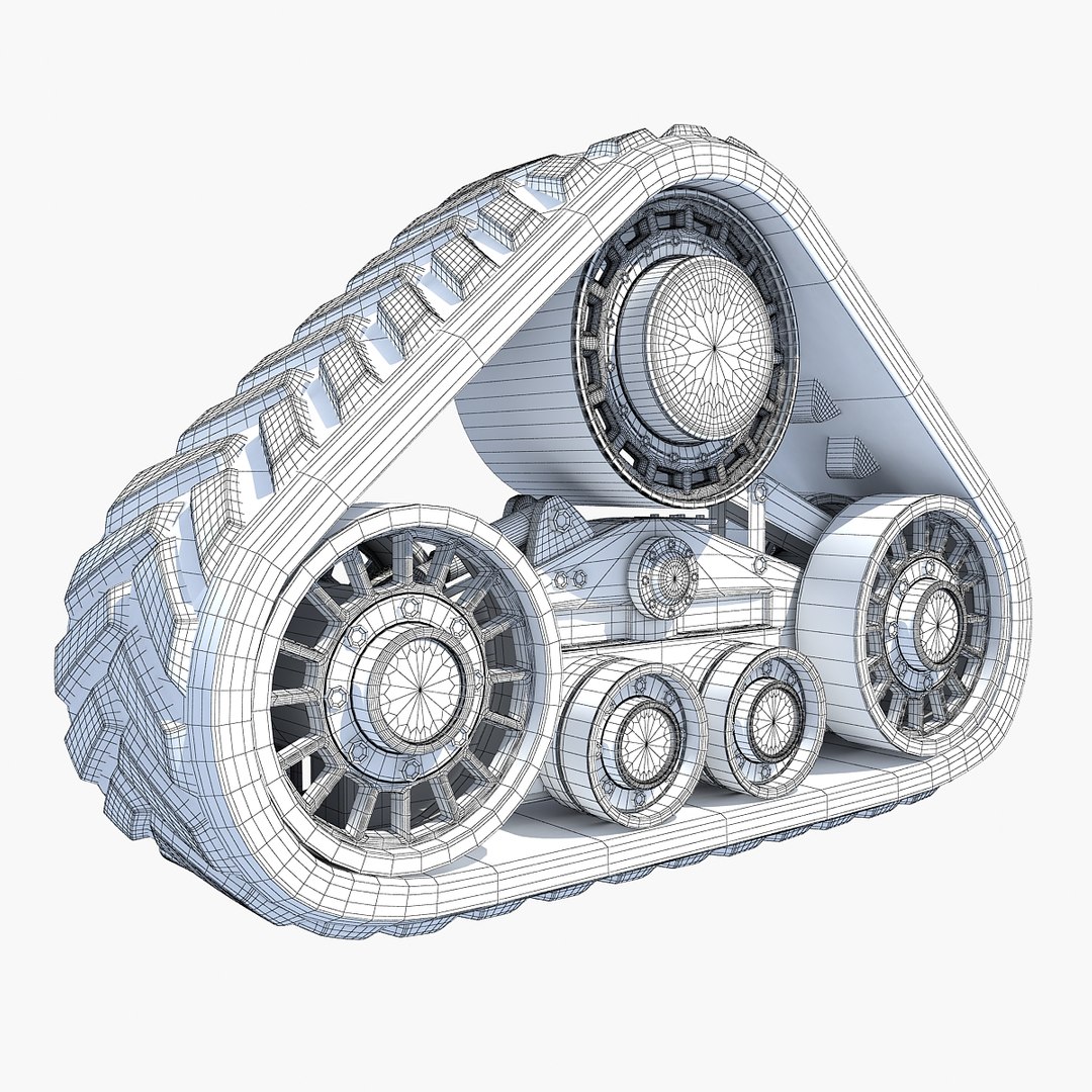 3d Crawler Track Model