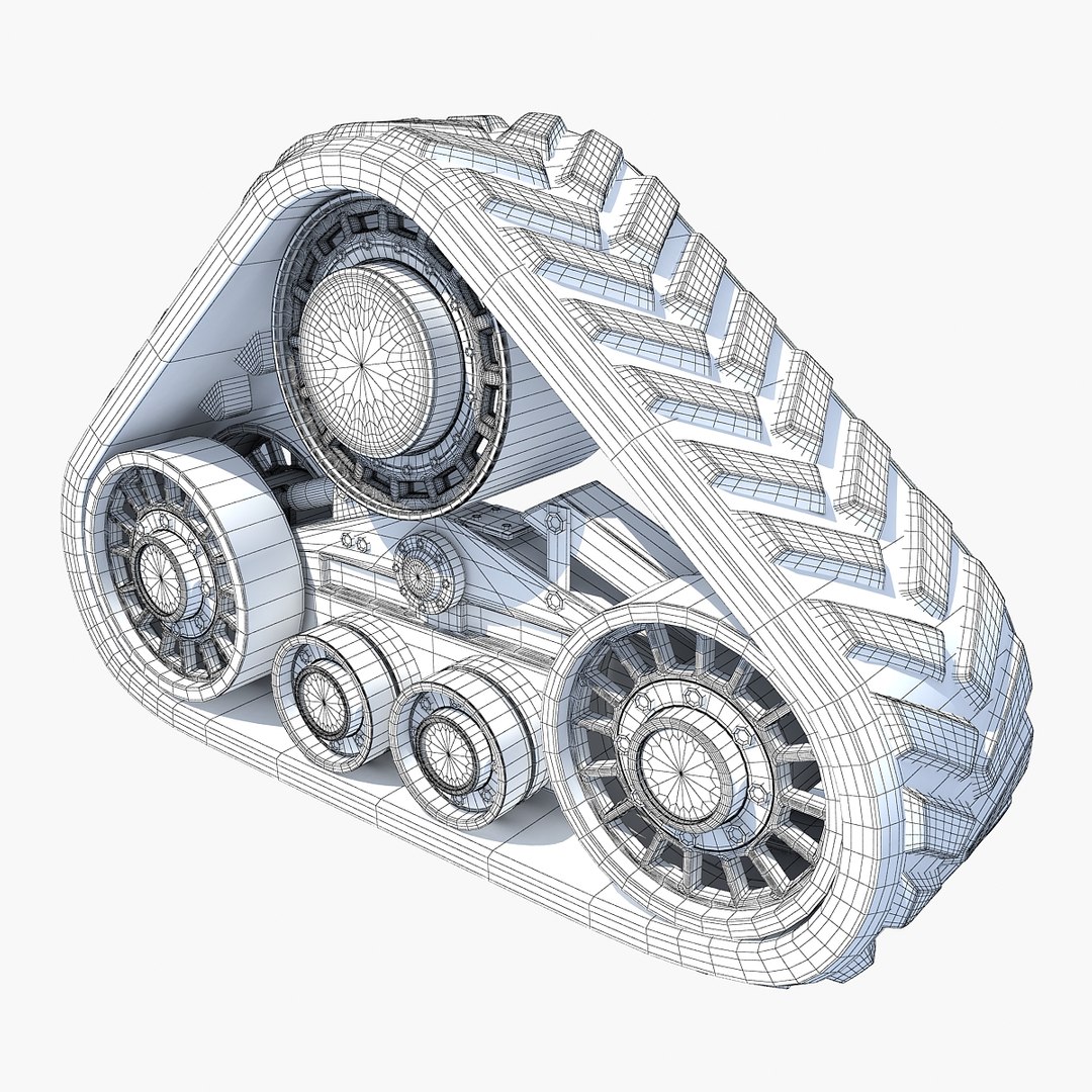 3d Crawler Track Model