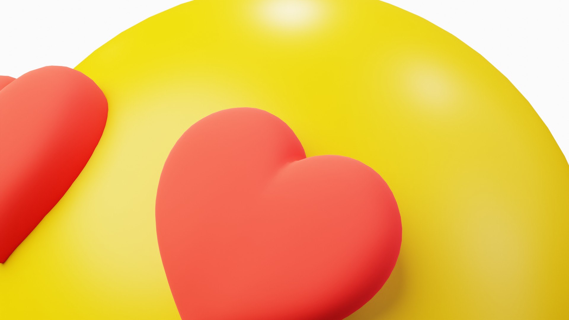 Fell in Love Yellow Ball Emoticon Emoji or Smiley 3D - TurboSquid 2018445