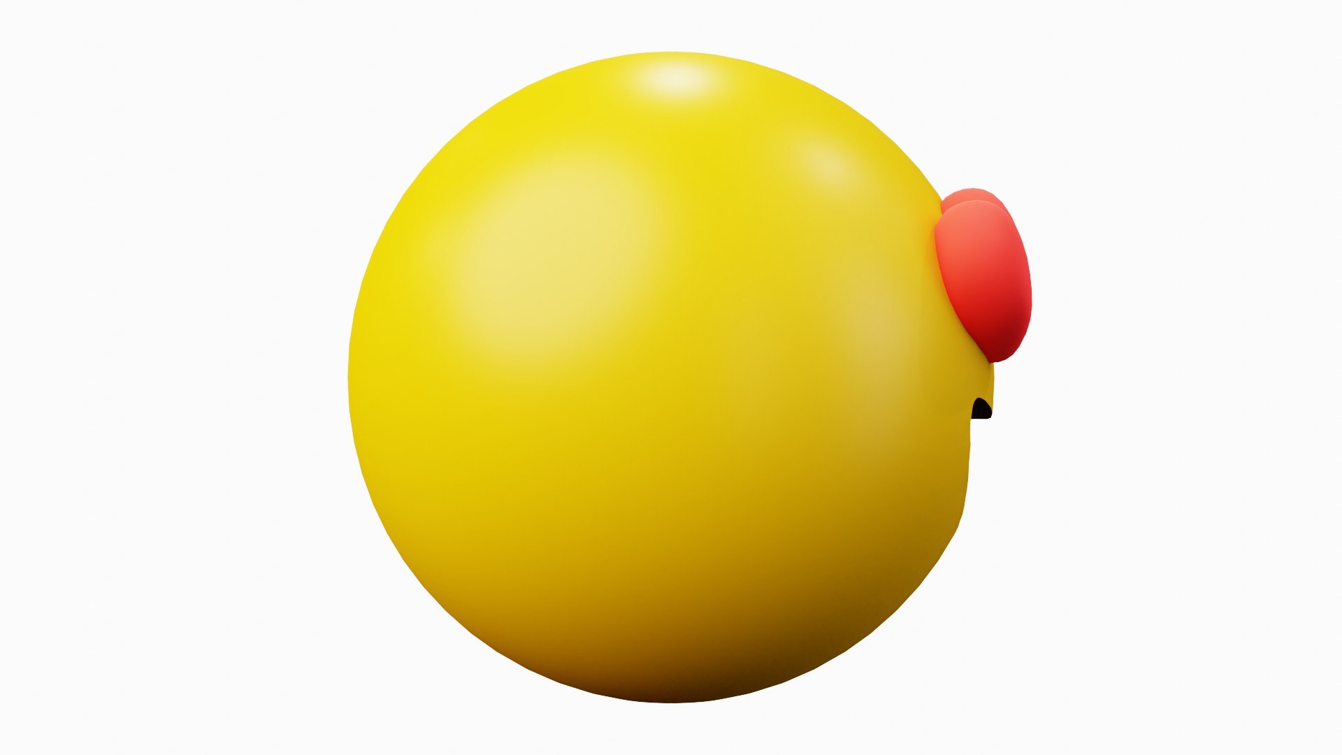 Fell in Love Yellow Ball Emoticon Emoji or Smiley 3D - TurboSquid 2018445