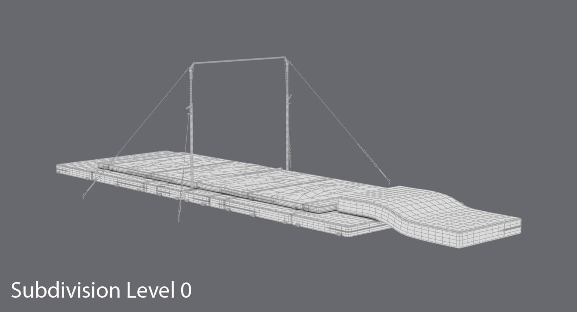 3D horizontal-bar model - TurboSquid 1151743