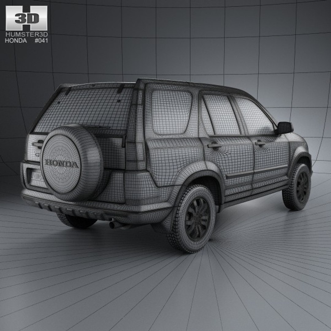 2002 cr v 3d model