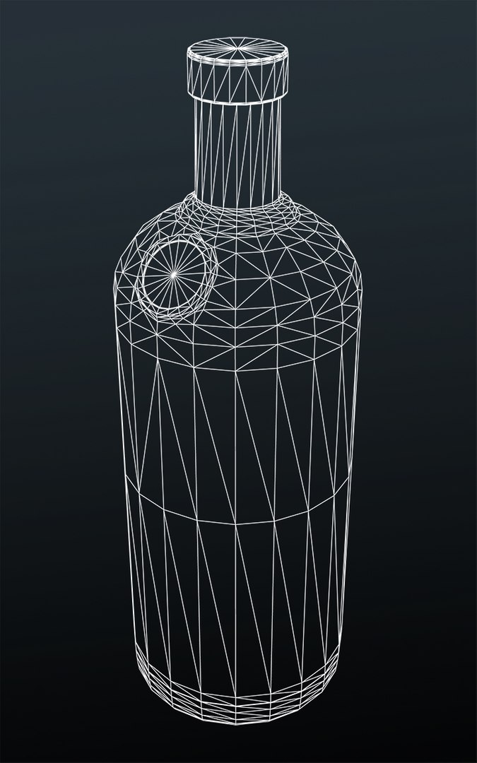 Realistic Absolut Vodka Bottle Cap 3d Max