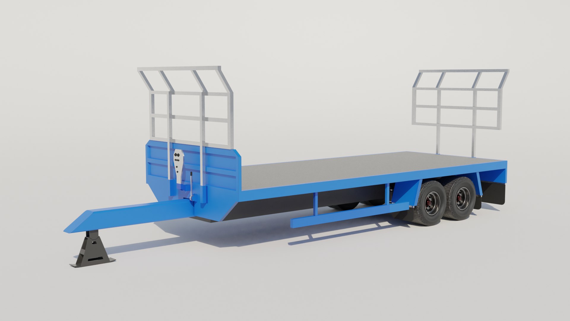3D Agricultural Trailer Low-poly 3D model - TurboSquid 1864926