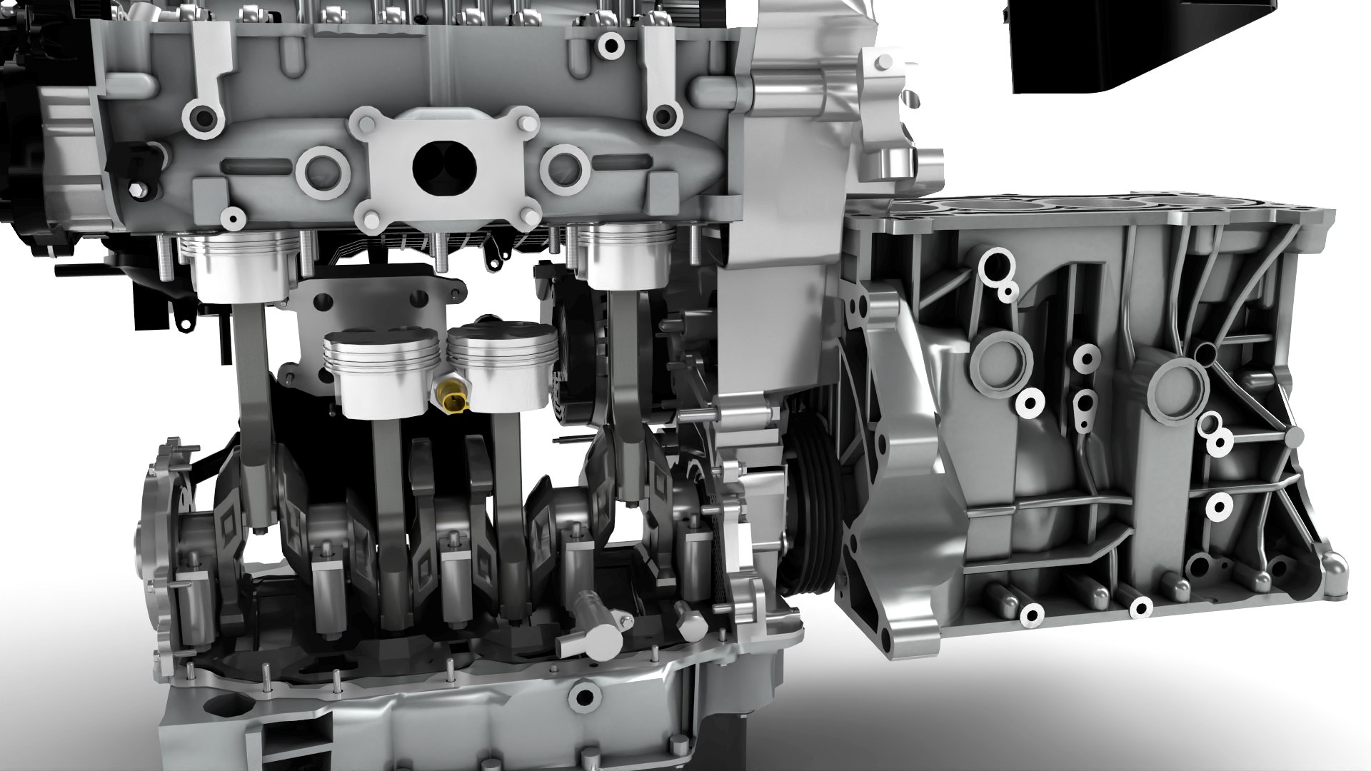 3D Volkswagen EA211 Engine Model - TurboSquid 2198166