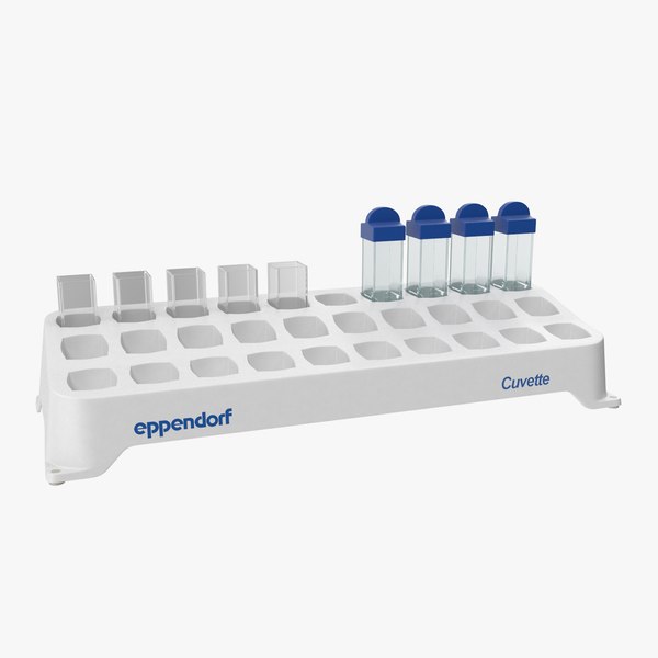 3D model eppendorf tube rack cuvette - TurboSquid 1458475