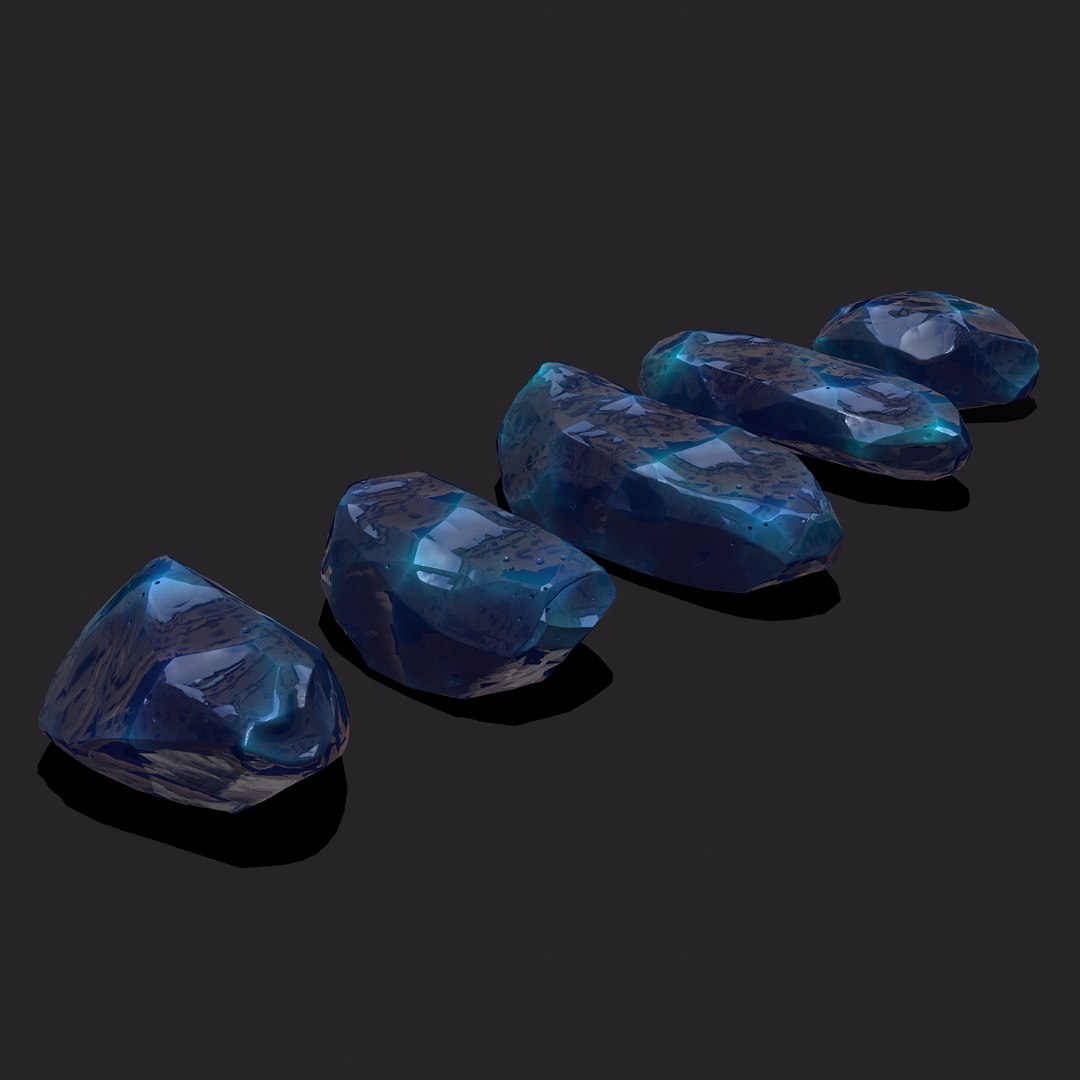 Jewels Blue 3D Model - TurboSquid 1731651