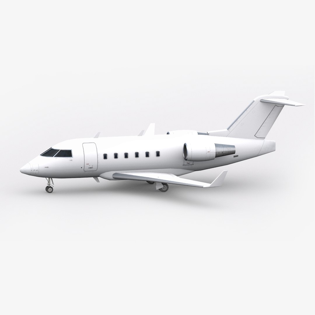3D Low-Poly Bombardier Challenger CL604 - TurboSquid 1781397