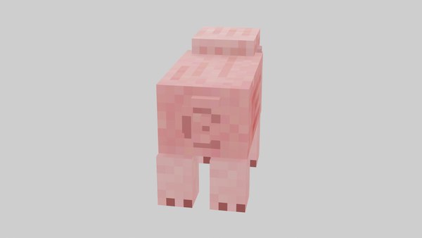 modelo 3d Minecraft Pig - TurboSquid 2052997
