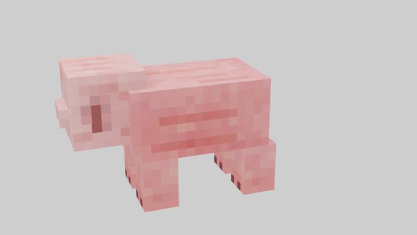 modelo 3d Minecraft Pig - TurboSquid 2052997