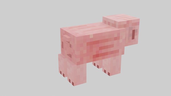 modelo 3d Minecraft Pig - TurboSquid 2052997