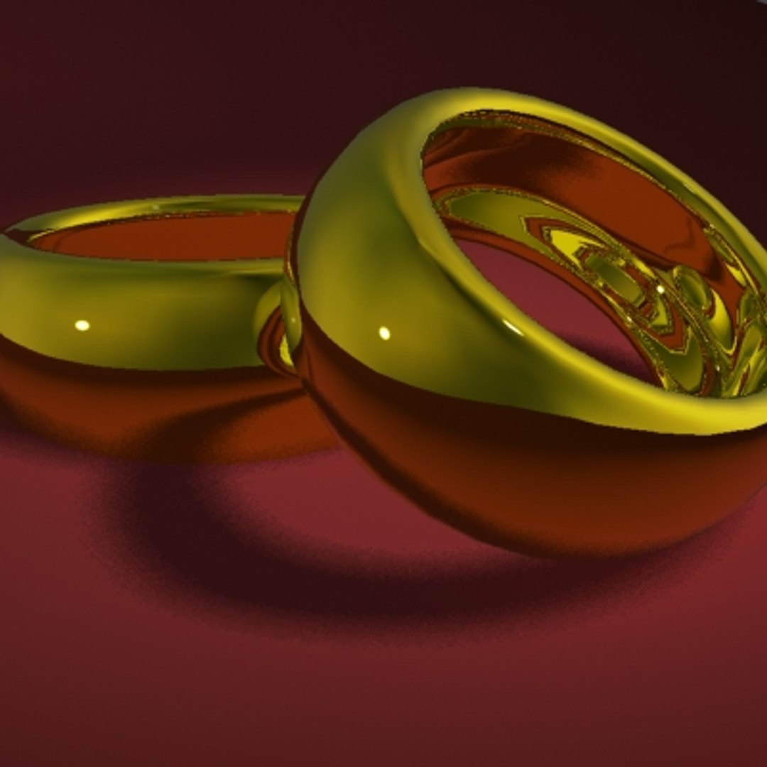 Marriage Rings 3d Max